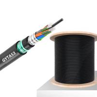 China 12 Core GYTA53 Double Jacket Armored Fiber Optic Cable for sale