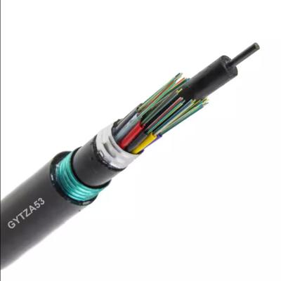 China GYTZA53 Direct Buried Fiber Optic Cable LSZH Double Armored for sale