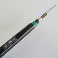 China GYTA53 Direct Burial Fiber Optic Cable 4-144 Cores Steel Armored for sale