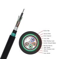 China GYTA53 Direct Burial Fiber Optic Cable 4-144 Cores Steel Armored for sale