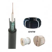 China Single Mode Armored Fiber Optic Cable GYXTW 2-24 Core Steel Wire for sale