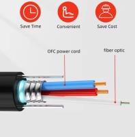 China GYXTW RVV 12 Core Hybrid Optical Fiber Cable with Steel Tape Armored for sale