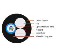 China 12 Core ASU Mini ADSS Cable Single Mode Aerial Fiber Optic for sale