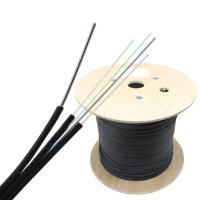 China FTTH Outdoor Drop Cable GJYXCH 2 Core 3 Steel Wires LSZH for sale