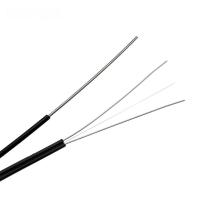 China FTTH Outdoor Drop Cable GJYXCH 2 Core 3 Steel Wires LSZH for sale