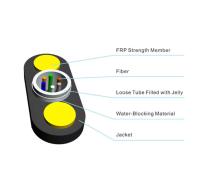 China GYFXTBY Outdoor FRP Aerial Fiber Optic Cable G652D Single Mode for sale