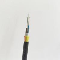 China ADSS Fiber Optic Cable Double Sheath Aramid Yarn FRP Span 80-120M for sale