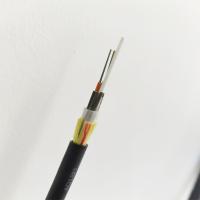 China ADSS Fiber Optic Cable Double Sheath Aramid Yarn FRP Span 80-120M for sale