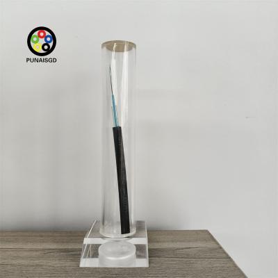 China GYFXTY Outdoor Fiber Optic Cable G652D FRP Strength 2-24 Cores for sale
