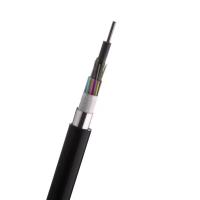 China GYTA Outdoor Armored Fiber Optic Cable 12 24 Cores PE Jacket for sale