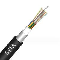 China GYTA Outdoor Armored Fiber Optic Cable 12 24 Cores PE Jacket for sale