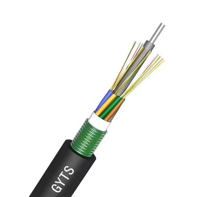 China GYTS Steel Armored Outdoor Fiber Optic Cable 4-144 Core for sale