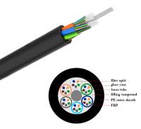 China GYFTY Outdoor Fiber Optic Cable 4-12 Core PE Jacket Duct Laying for sale
