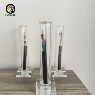China GYFTY Outdoor Fiber Optic Cable 12-144 Cores G652D FRP Strength for sale