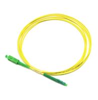 China LSZH FTTH Fiber Patch Cord SC APC to LC APC Single Mode Yellow 3M for sale