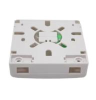 China FTTH Fiber Rosette Box 2-Port SC/LC Coupler Wall Mount for sale