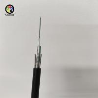 China 24 Core Single Mode Armored Fiber Optic Cable Steel Tape PE Jacket for sale