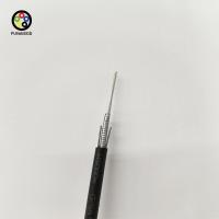 China Single Mode Armored Fiber Optic Cable 2-24 Core Steel Tape PE Jacket for sale