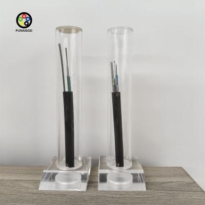 China GYXTC8S Aerial Self-Supporting Fiber Optic Cable 2-6 Core for sale