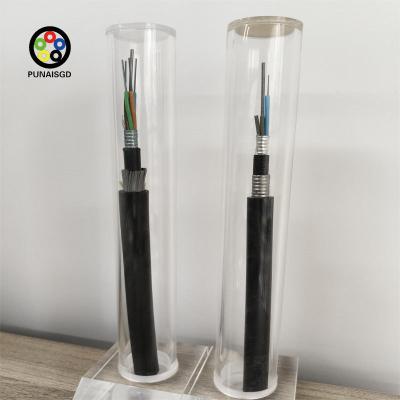 China GYTZA53 Double Armored Direct Buried Fiber Optic Cable LZSH Sheath for sale