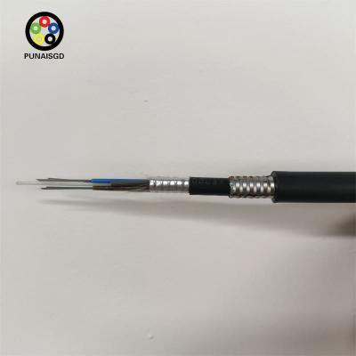 China 24 Core GYFTS53 Direct Buried Fiber Optic Cable PE Jacket for sale
