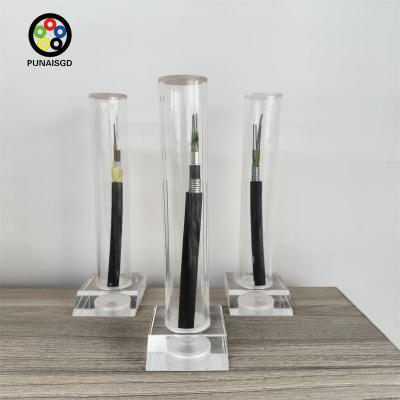 China GYFTS53 72-Core Direct Buried Fiber Optic Cable with FRP Strength Member for sale