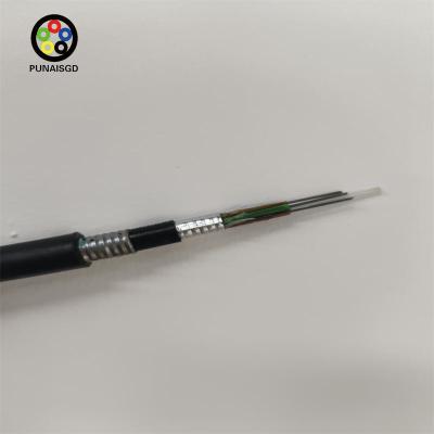 China GYFTS53 72-Core Direct Buried Fiber Optic Cable PE Jacket for sale