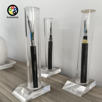 China GYTA Armored Outdoor Fiber Optic Cable 4-24 Cores PE Jacket for sale