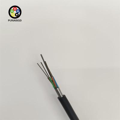 China GYTA Outdoor Fiber Optic Cable Steel Armored PE Jacket for sale