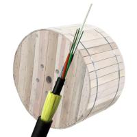 China ADSS Fiber Optic Cable Single Mode G652D Double Jacket HDPE MDPE for sale