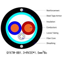 China 36-288 Core Photoelectric Hybrid Fiber Cable Single/Multimode for sale