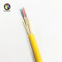 China GJFJV Indoor Fiber Optic Cable 1-24 Core Single-mode Aramid Yarn for sale