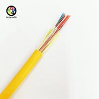 China GJFJV Indoor Fiber Optic Cable 2-12 Core LSZH Sheath for sale