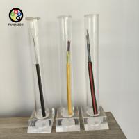 China GJFJV Indoor Fiber Optic Cable 12 Core PVC Yellow for sale