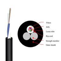 China ASU Mini ADSS Outdoor Fiber Optic Cable 12-24 Cores G.652D G.657A1 for sale