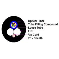 China ASU Aerial Fiber Optic Cable 48 72 Cores G652D FRP Strength Member for sale