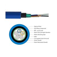 China MGTSV 48-Core G.652D Steel Tape Armored Duct Fiber Optic Cable for sale