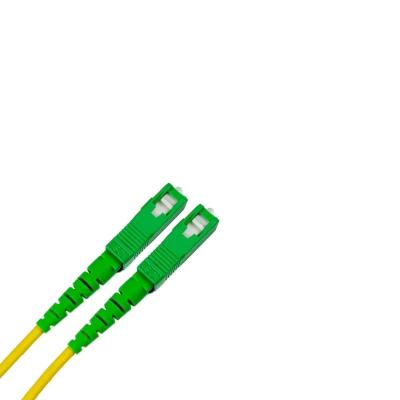 China FTTH Yellow PVC SM Fiber Optic Patch Cord for 4G Networks for sale