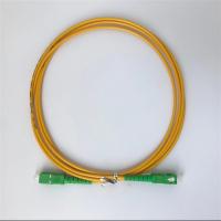 China 3.0mm SC APC Single Mode Fiber Optic Patch Cord for sale