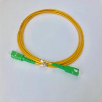 China FTTH Yellow PVC SM Fiber Optic Patch Cord for 4G Networks for sale