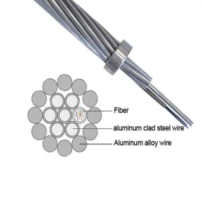 China OPGW Fiber Optic Cable 12-144 Cores Stainless Steel Tube Structure for sale