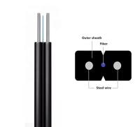 China GJXH 6-Core Indoor Fiber Optic Cable Black FTTX Network for sale