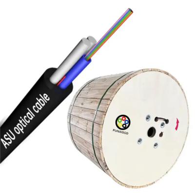 China ASU 80 Fiber Optic Cable 2-12 Core LSZH PE Outdoor Aerial for sale
