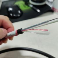 China ASU Mini ADSS Fiber Optic Cable 6-12 Fibers 80-120m Span for sale