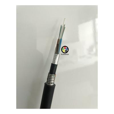 China GYFTA53 Direct Buried Outdoor Optical Cable 12 Cores Double PE Sheath for sale