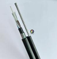 China 24 Core Aerial Figure 8 Fiber Optic Cable GYFTC8Y Black PE/LSZH for sale