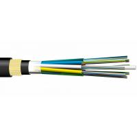 China ADSS Fiber Optic Cable 8 Core Self-Supporting Aerial Black HDPE for sale