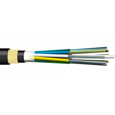 China ADSS Fiber Optic Cable 8 Core Self-Supporting Aerial Black HDPE for sale