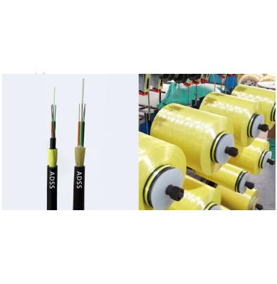 China ADSS Fiber Optic Cable 48 Core Single Mode G652D FRP 100m Span for sale