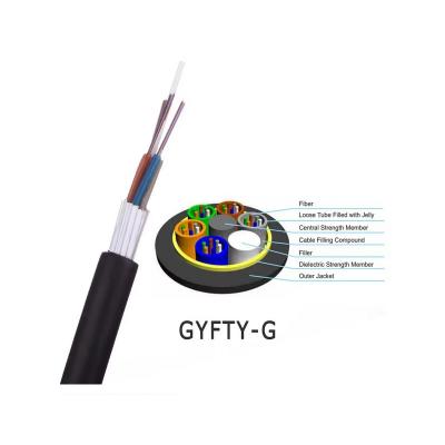 China GYFTY-G Anti Rodent Fiber Optic Cable PE Jacket Loose Tube Single Mode for sale